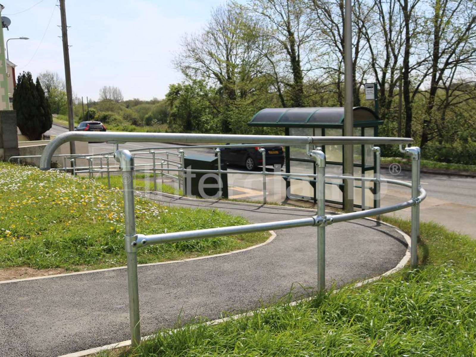 Modular Disability Handrailing for Pedestrian Access Ramp