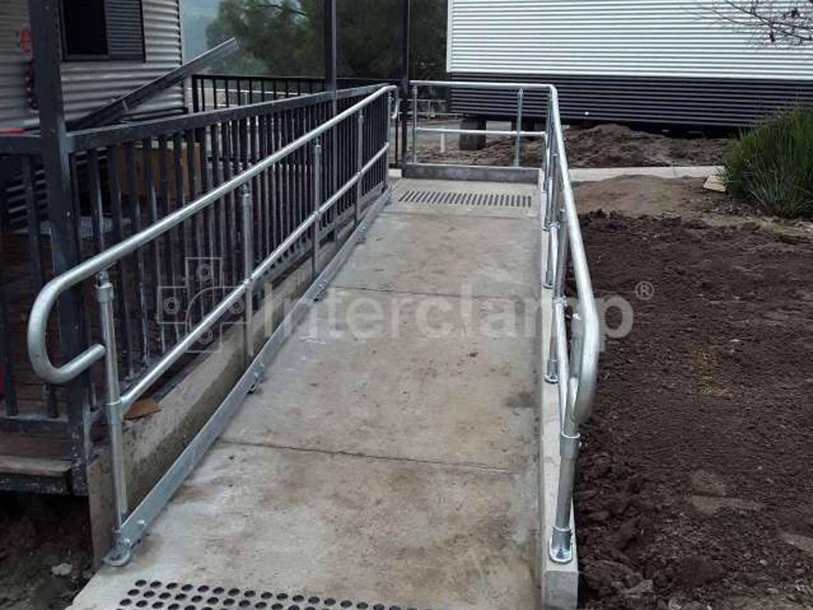 Interclamp Modular Handrailing for Ramps Stairs and Walkways