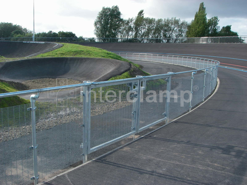 Interclamp Powder Coated Velodrome Safety Balustrades