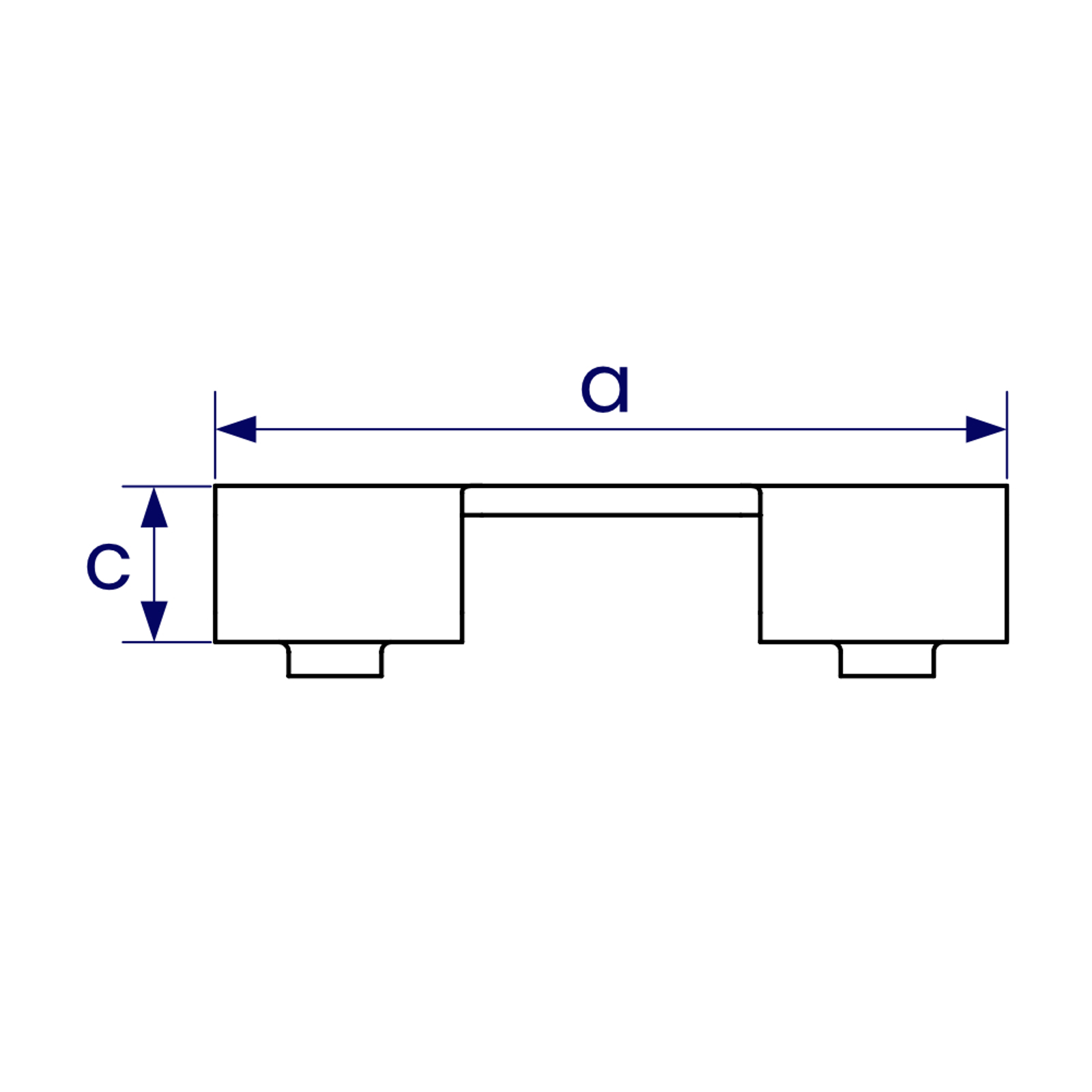 Interclamp® Toe Board Joiner - Straight