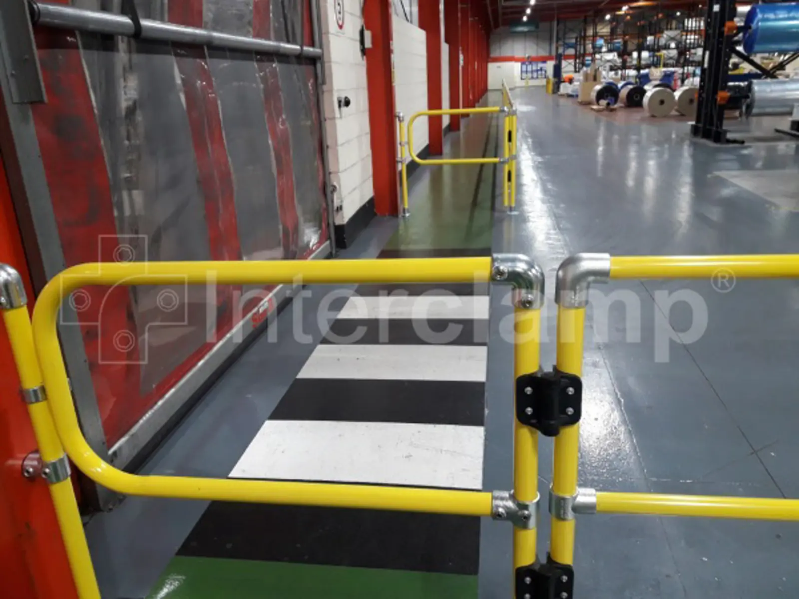 Interclamp Key Clamp Handrail Safety Warehouse Barrier