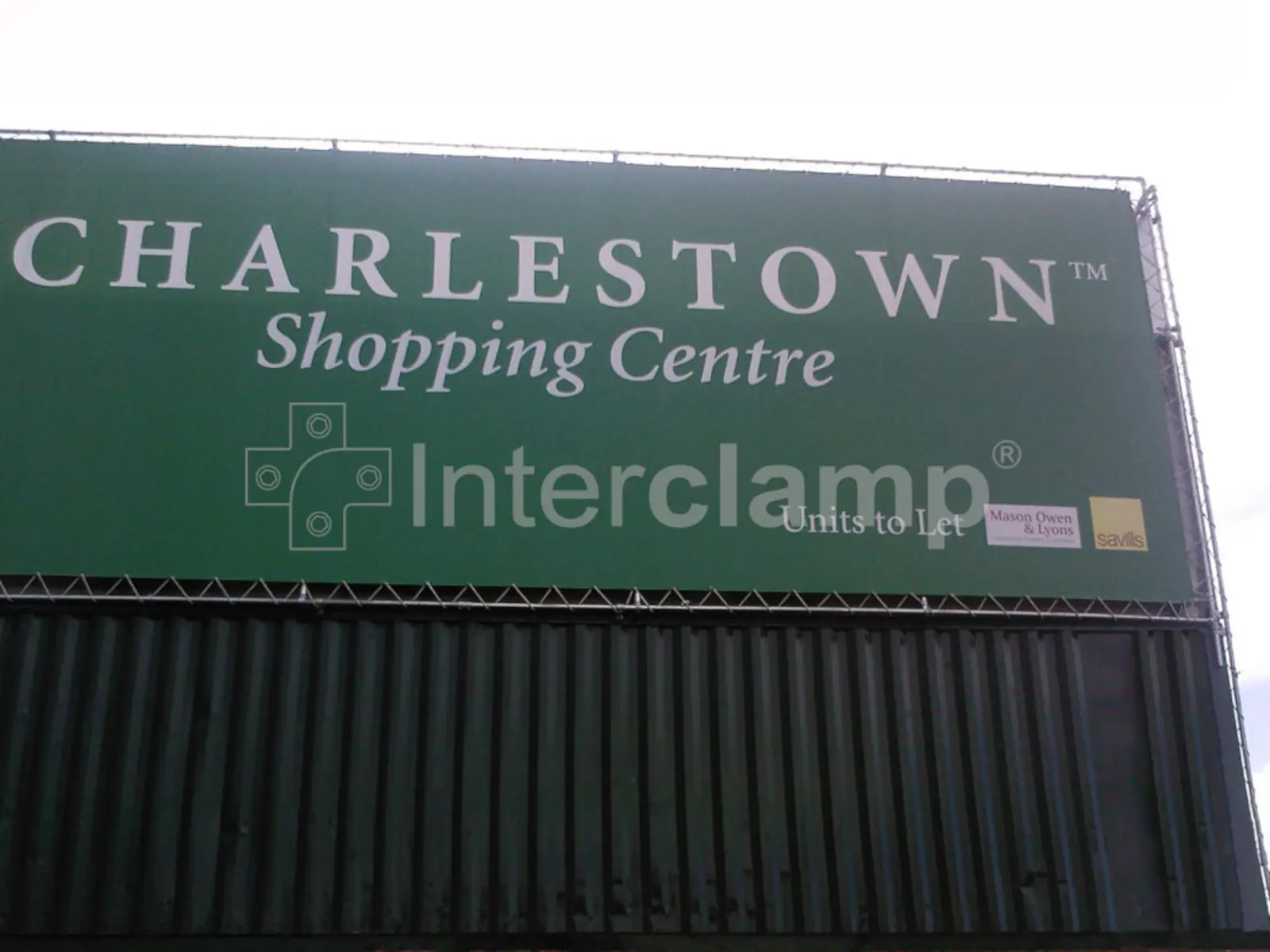 Interclamp Pipe Clamp Container Advertisement Signs
