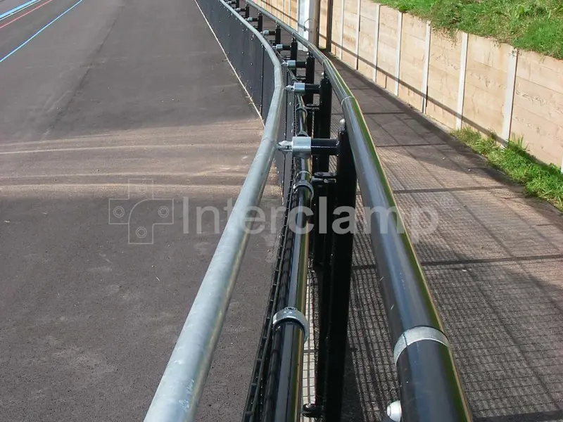 Interclamp Powder Coated Velodrome Safety Balustrades