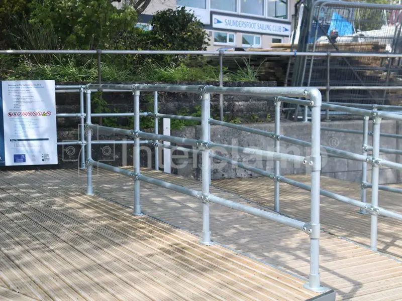 Pedestrian Guardrail Installation for Harbour Safety