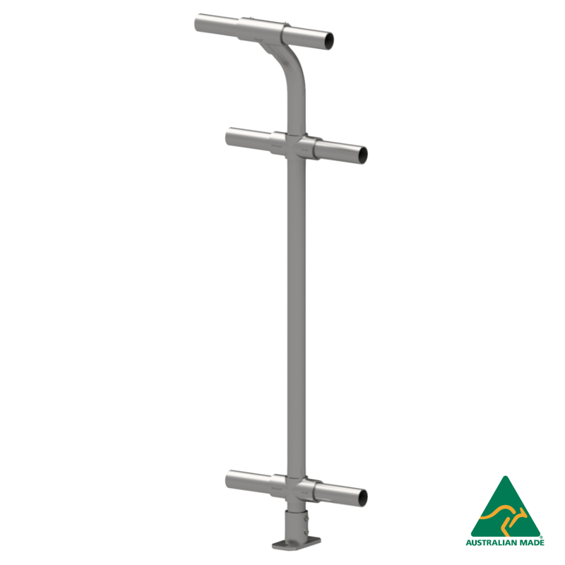 Interclamp® Safety Post 6130 - Cycle Safe Handrail - Standard Top, Mid ...