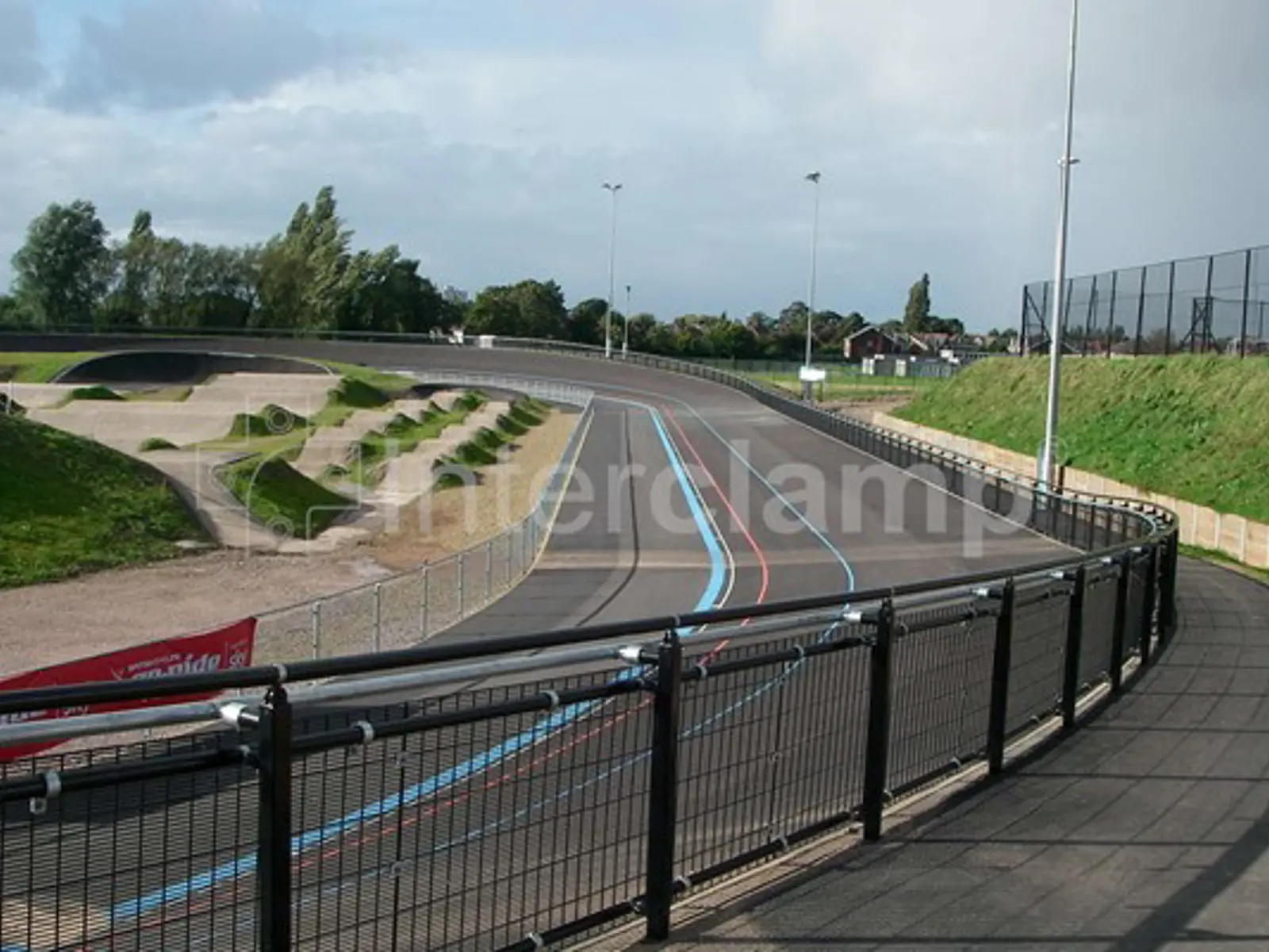 Interclamp Powder Coated Velodrome Safety Balustrades