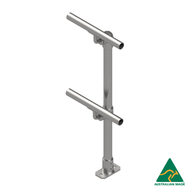 Interclamp® Safety Post 5140 - DDA Assist Offset Handrail - Top and Mid ...