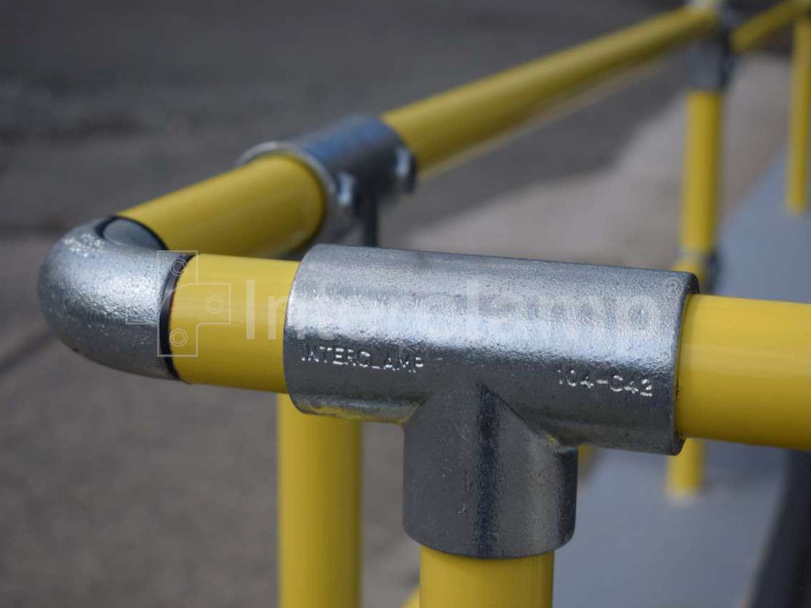 DDA Compliant Disability Handrailing in Safety Yellow