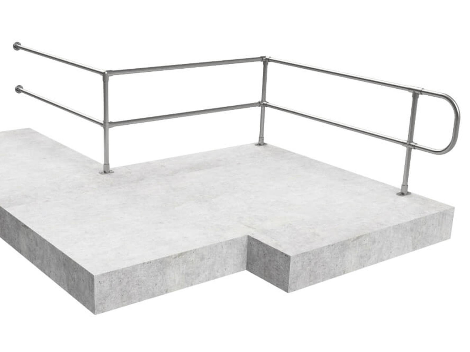 Galvanised Modular Handrail Fittings, Balustrades, Stanchions